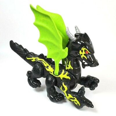 Fisher Price Imaginext Black Green Ninja Dragon Figure | eBay