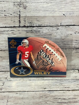 2000 Pacific Private Stock Private Signings Autograph #11 Michael Wiley ...