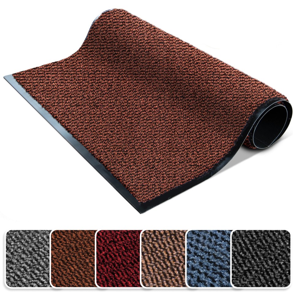 Large Heavy Duty Rubber Back Barrier Non Slip Door Mat Runner Hall ...