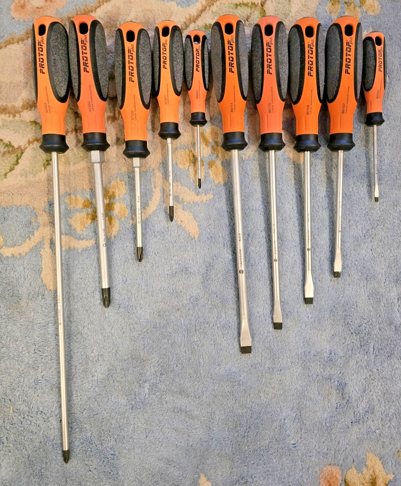 New Witte PROTOP PLUS Germany Flat Slotted Phillips Screwdriver 10 ...