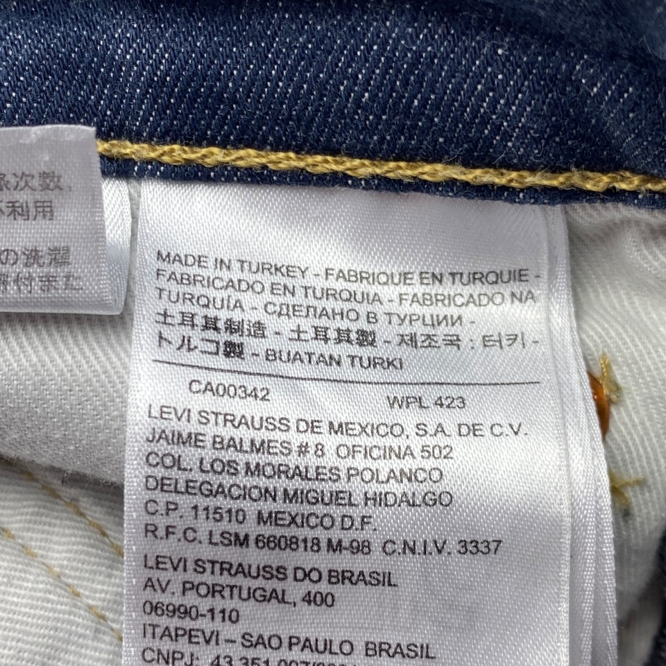 Levi's 522 Dark Purple Stretch Slim Tapered Fit Jeans Size W32 L32 ...