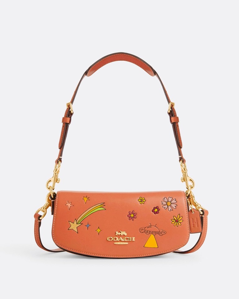 Coach x Observed By Us Andrea Small Shoulder Bag CU375/ Zip Card Case ...