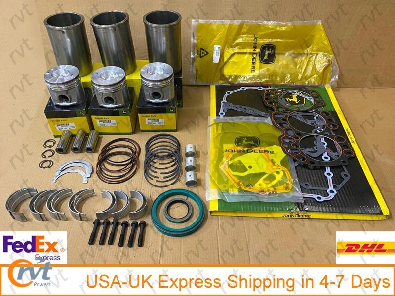 MAJOR ENGINE OVERHAUL KIT FOR JOHN DEERE 3029D/T / 2.9D/T POWERTECH ...