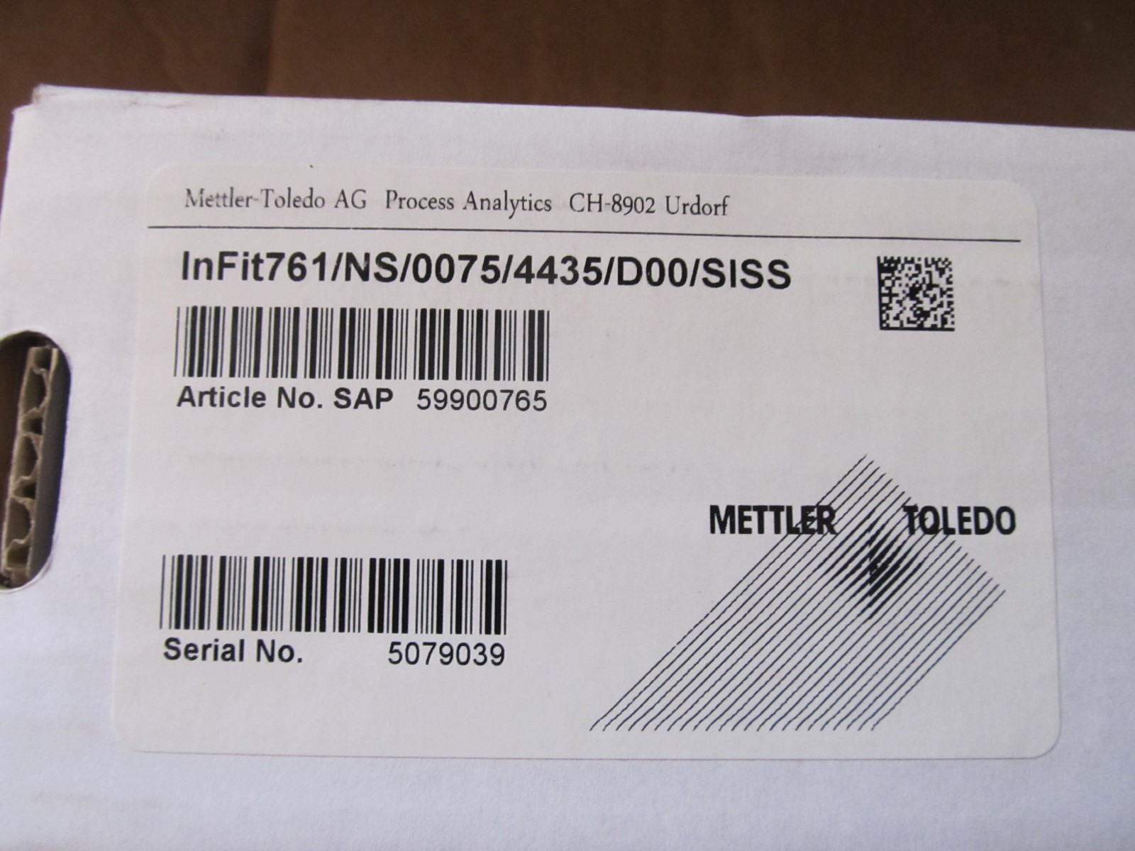 Ingold Infit 761 pH Probe Housing DN25, 75mm SS 761/NS/0075/4435/D00 ...