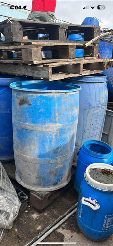 Plastic Barrel 220 Litre Blue Waterproof | eBay UK