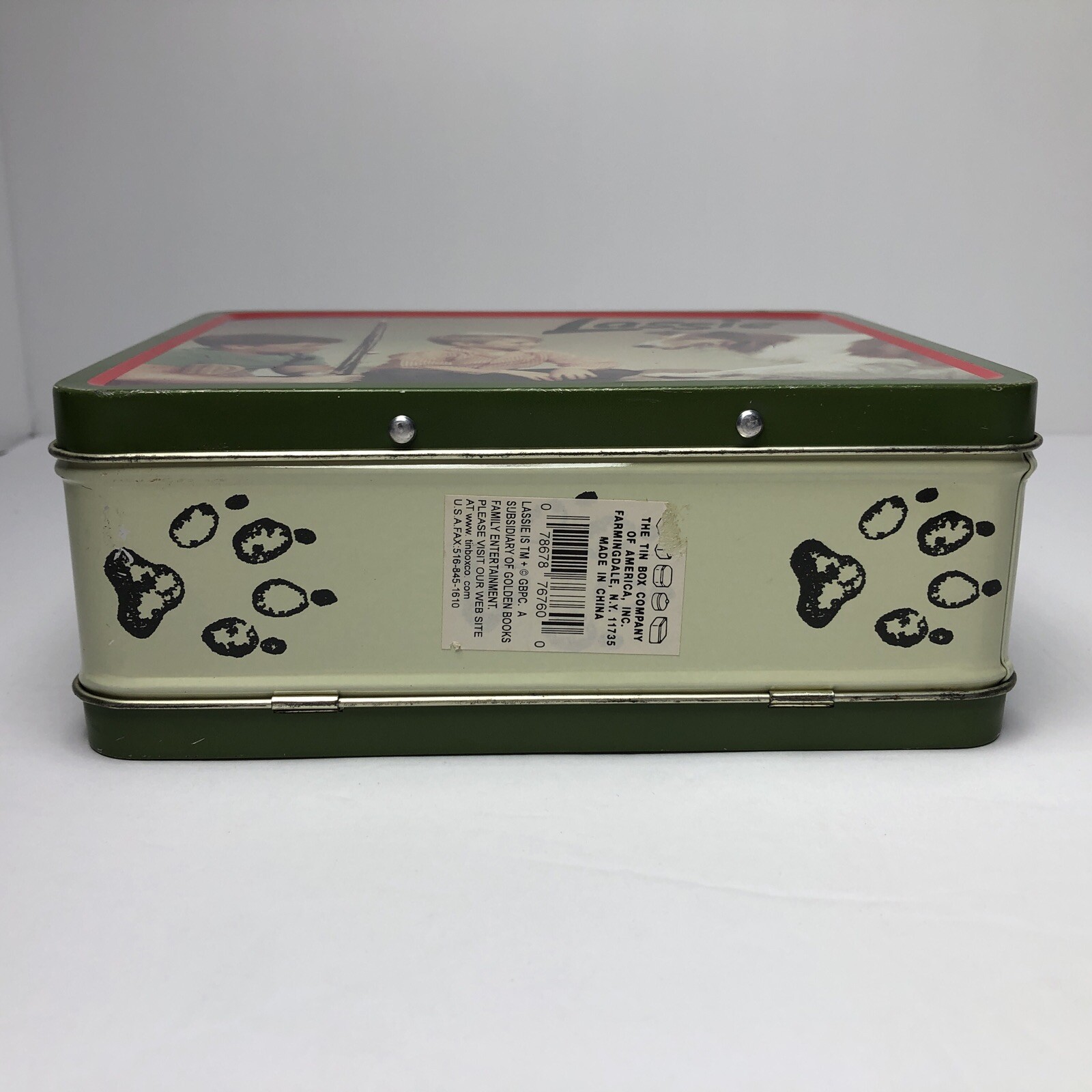 Vintage Lassie Timmy Tin Metal Mini Lunch Box The Tin Company of ...