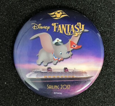 Disney Cruise Line Pin Disney Fantasy Sailing 2012 Cruise Line Button ...
