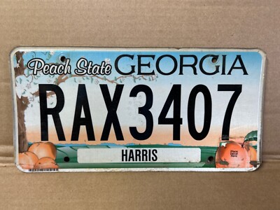 Vintage Harris Co. Georgia License Plate | eBay
