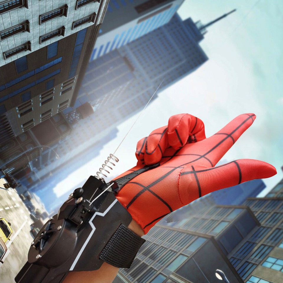 Spider Web Shooter Wrist Launcher Web Launcher String Halloween Prop ...