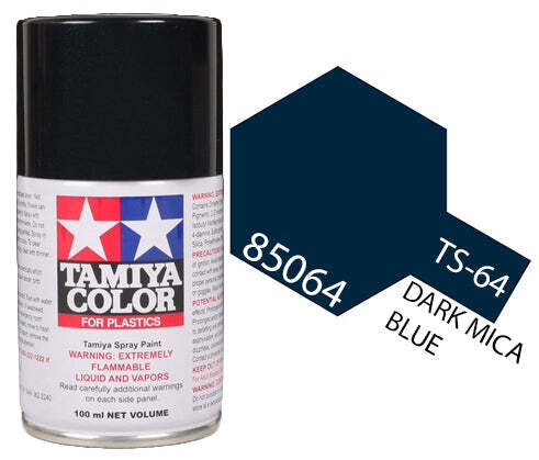 Tamiya 85064 Spray Lacquer Ts64 Dark Mica Blue 3 Oz Tam85064 for sale ...