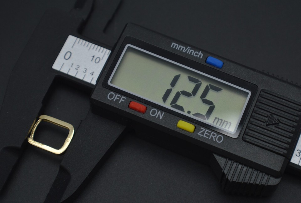 Real 14K Solid Yellow Gold Rectangle paper clip Huggy Hoop Earrings 12. ...