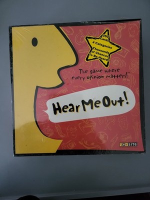 Hear Me Out! Board Game 2nd Edition – New Sealed Party Game (250 Cards ...