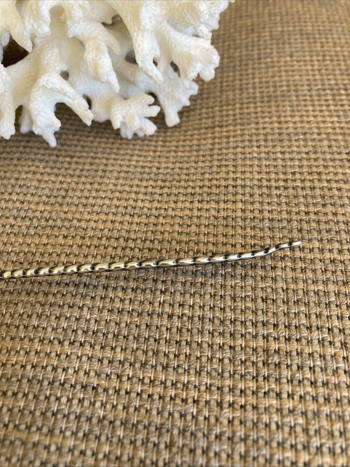 Whiting Sterling 17.6 g Floral Etch Scalloped Oval Twist Handle 6 ...
