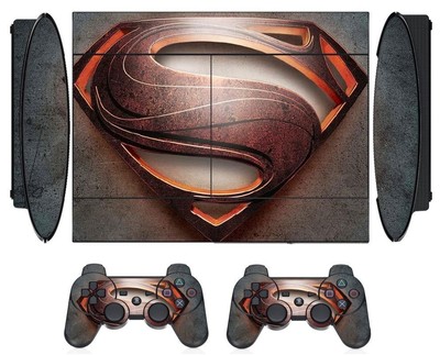 258 Skin Sticker for PS3 PlayStation 3 Super Slim with 2 controller ...