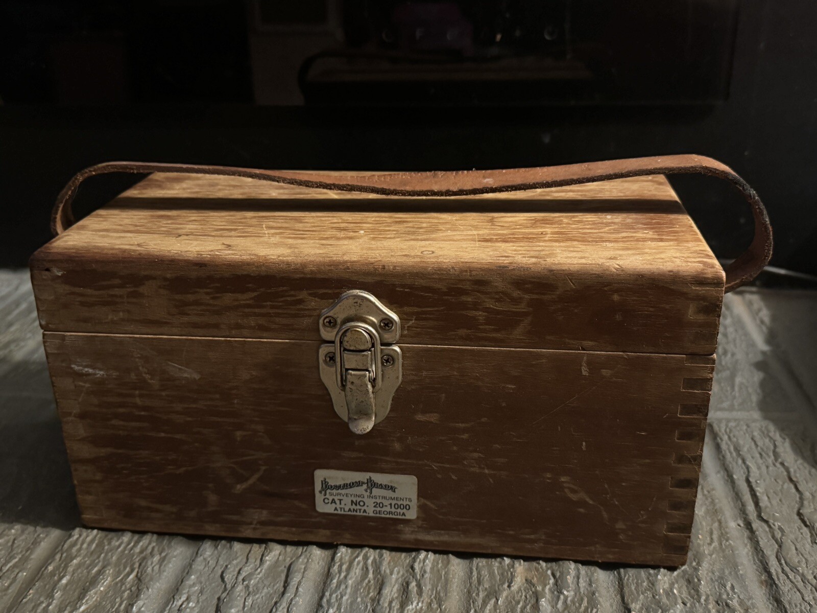 Antique Early Bostrom-Brady mfg Surveying Level Scope with dovetail Box ...