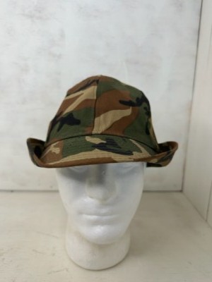 Vtg 70s Mesh JONES STYLE BUCKET DUCK HUNTING Woodland Camo Hat - Fast ...