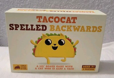 TACOCAT Spelled Backwards Game Spelling Board Ages 7+ 2 Players | eBay