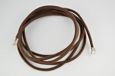 Vintage Cloth Covered Telephone Line Cord - Brown - Modular - SKU ...