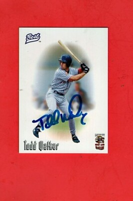 1996 BEST CARDS-TODD WALKER-HARDWARE CITY ROCK CATS AUTOGRAPHED VINTAGE ...