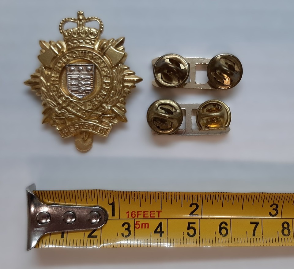 RLC Insignia Set British Army Shoulder Titles & Hat Badge Royal ...