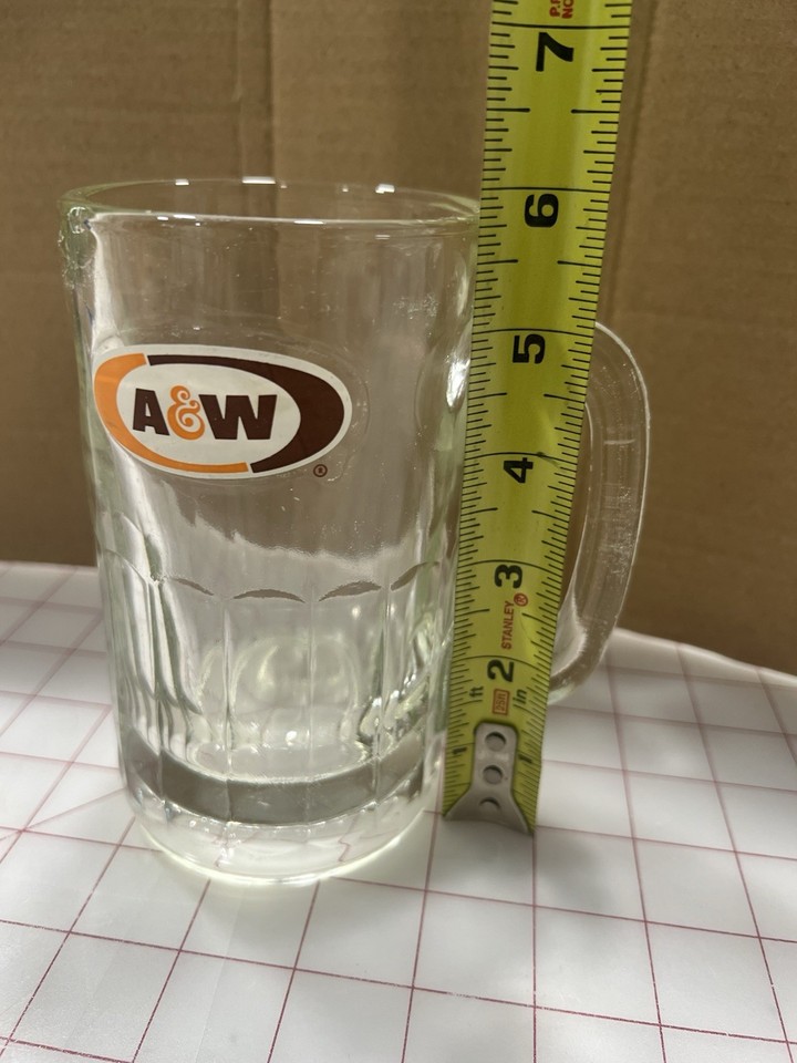 Vintage A&W Root Beer Heavy Mug Stein Glass Logo AW Original Authentic ...