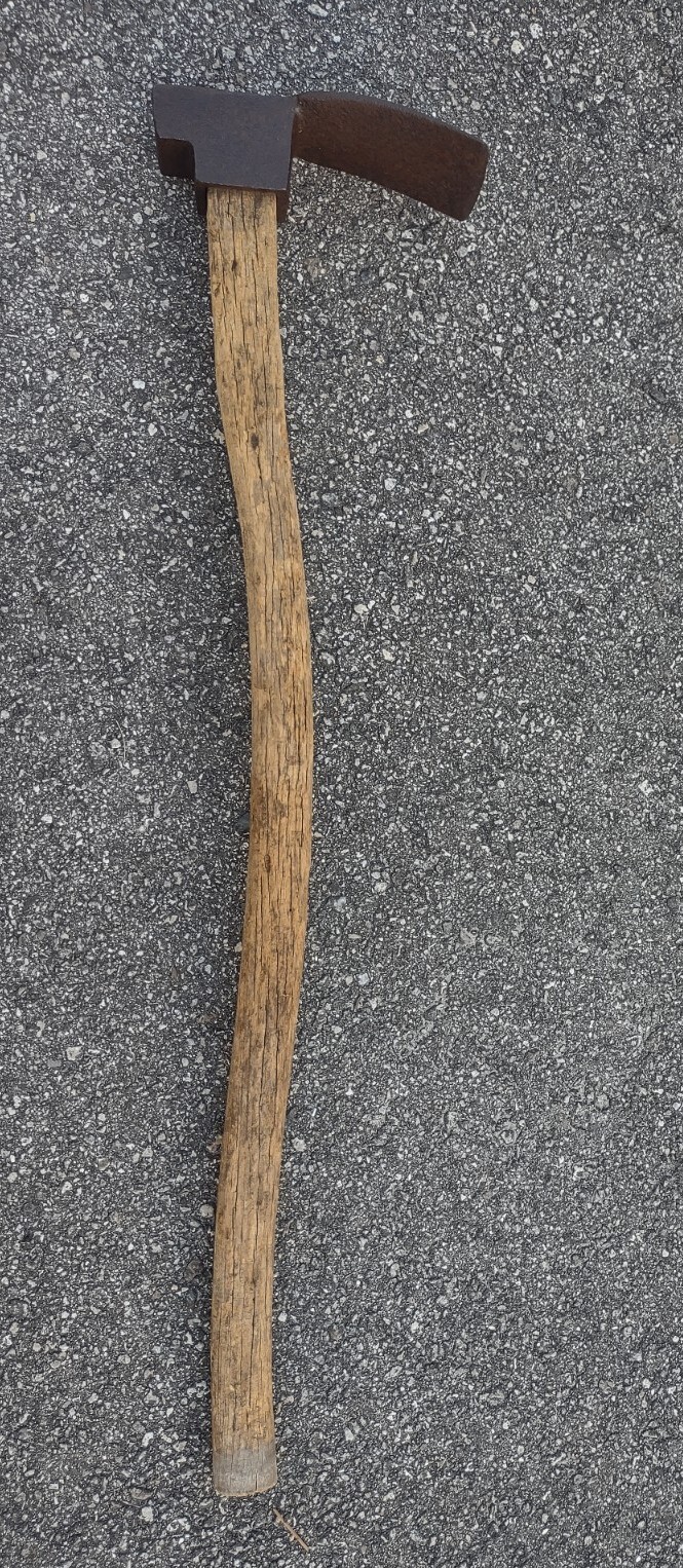 Vintage Adze Axe With Wooden Handle Woodworking Tool | eBay