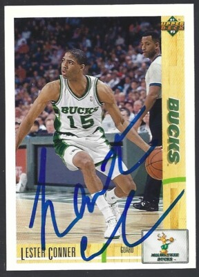 1991-92 Upper Deck #381 Lester Conner IP autograph signed card | eBay