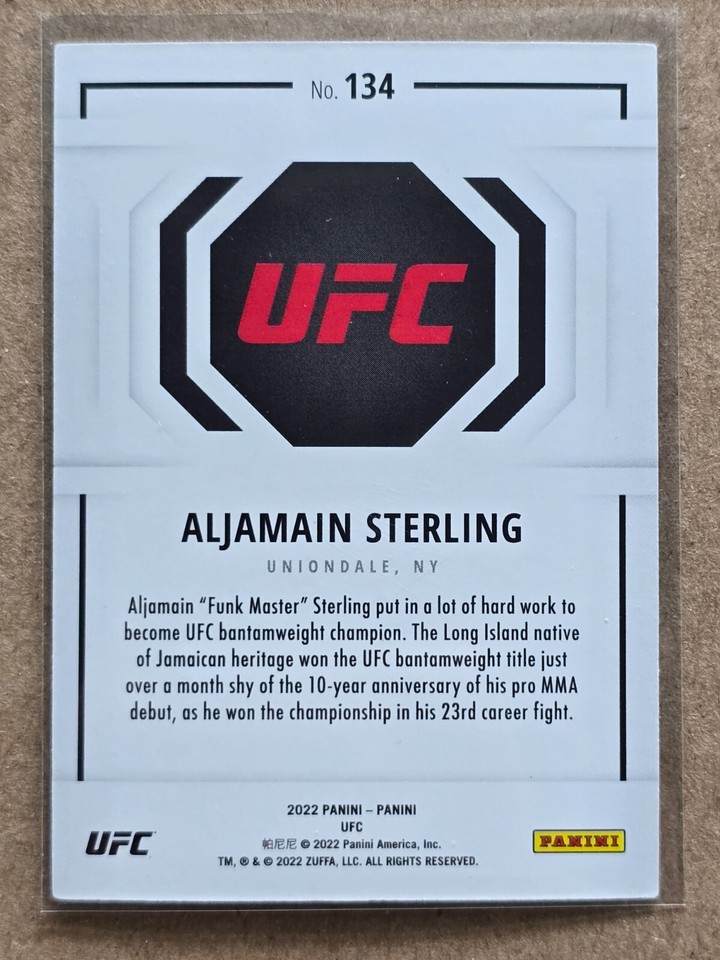 2022 Panini UFC Debut Edition UK Exclusive Green Champion #134 Aljamain ...