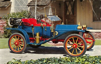 1910 Hupmobile Runabout Car Central Chevrolet Service Postcard Oakland ...