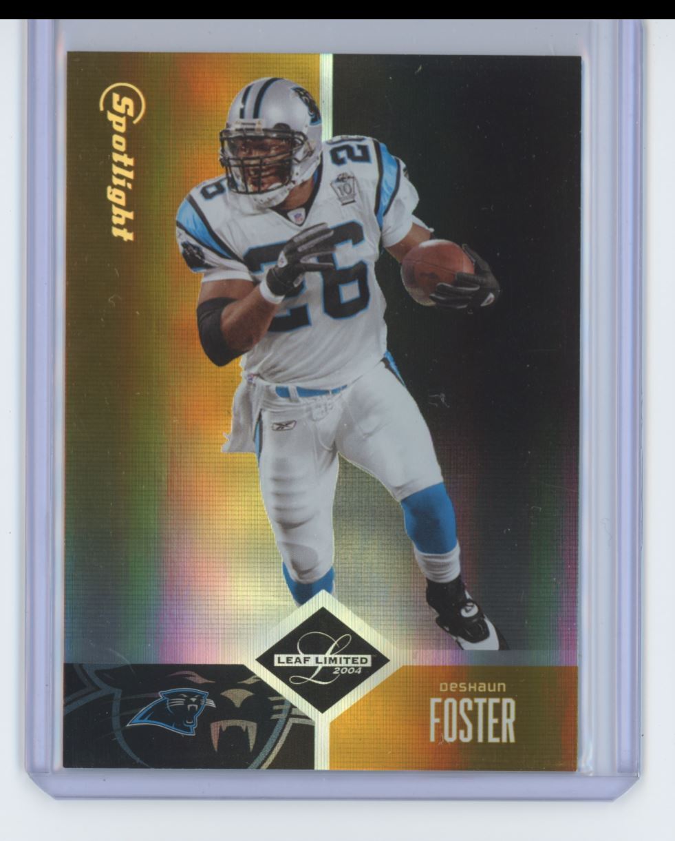 2004 Leaf Limited Gold Spotlight DeShaun Foster 20/25 Carolina Panthers ...