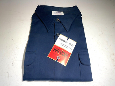 Vintage Union Made Big Yank Permanent Press Button Down Work Shirt ...