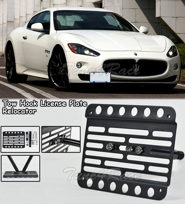 For 2008-2019 Maserati Gran Turismo Front Bumper Tow Hook License Plate ...