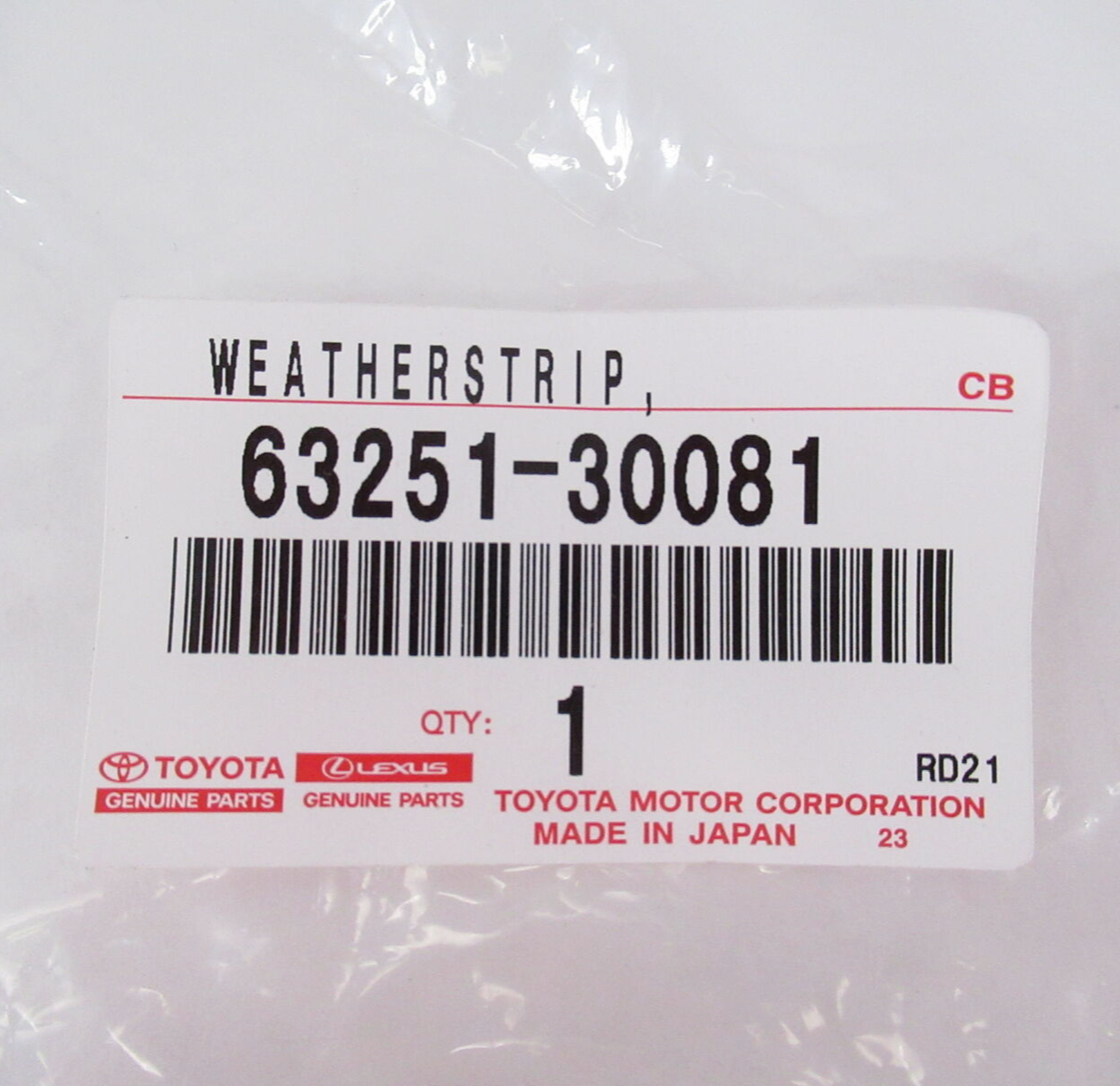 Genuine OEM Toyota Lexus 63251-30081 Sliding Sunroof Weatherstrip | eBay