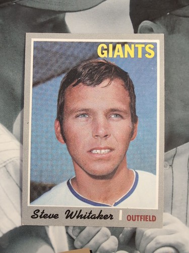 1970 Topps Baseball Steve Whitaker #496 NM+ Giants | eBay