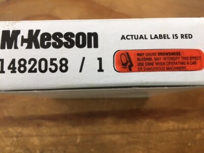 RX WARNING LABELS "MAY CAUSE DROWSINESS ALCOHOL MAY INTENSIFY EFFECT" 2 ...