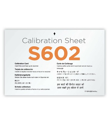 Plustek Calibration Control Sheet - for S602 Scanner use only - 17-09 ...