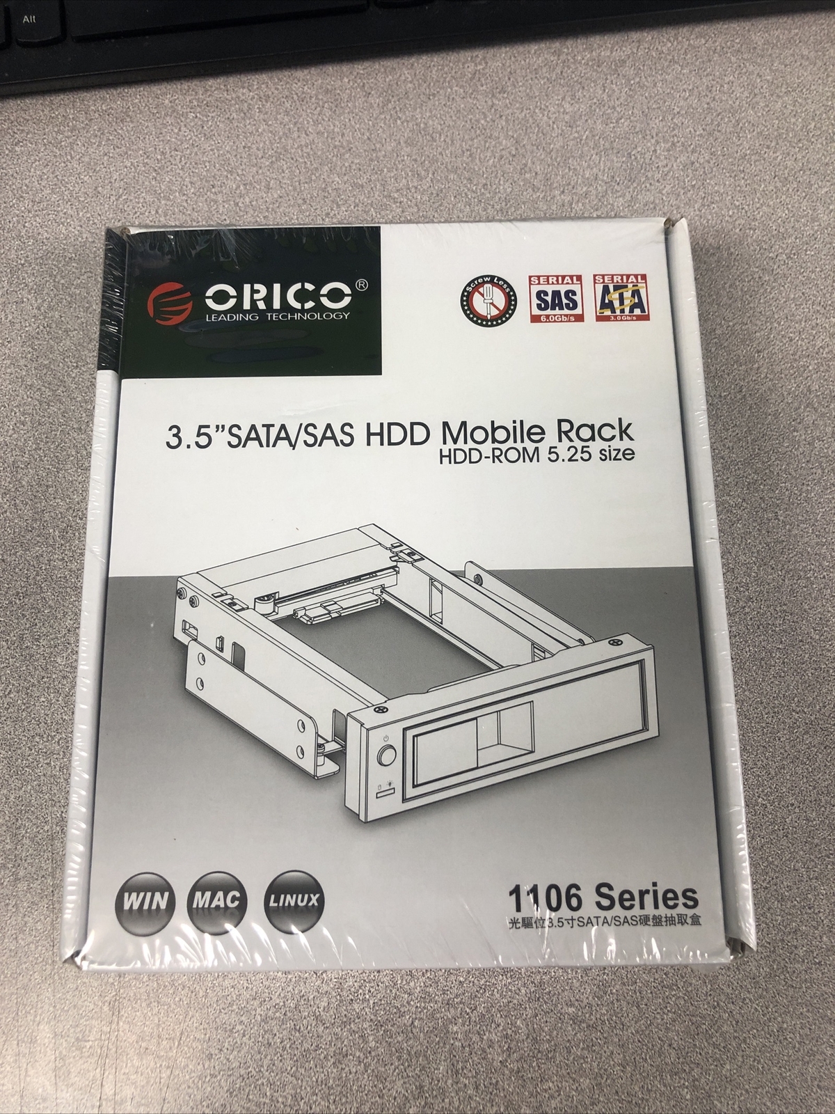ORICO 5.25" CD-ROM Space to 3.5'' SATA HDD Mobile Rack Bracket ...