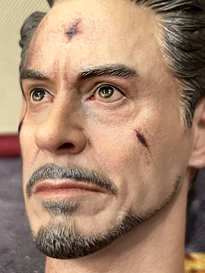 Custom Endgame Tony Stark 1/6 Scale Male Action Figure Head Sculpt ...