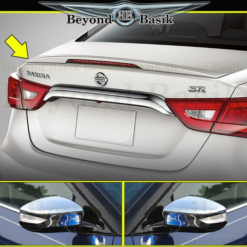 For 2016-2018 Nissan MAXIMA Factory PREMIUM Style Spoiler + Chrome ...