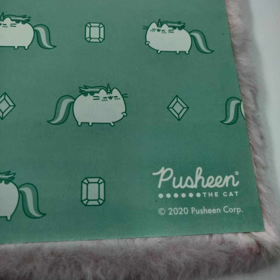Pusheen The Cat Girls 2020 Pink Fuzzy Plush Writing Notebook Journal ...