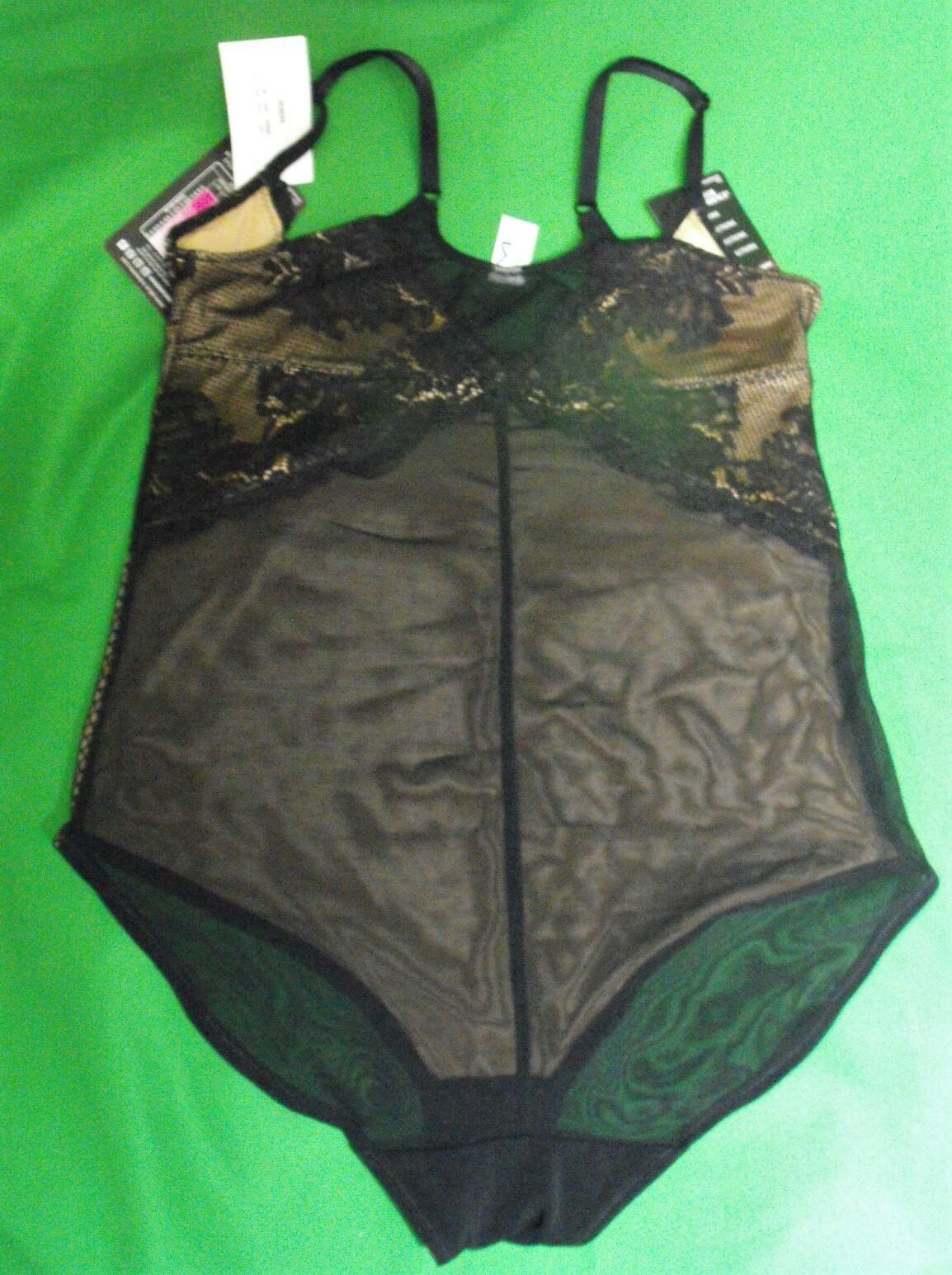 NEW MAIDENFORM DM 2003 ALLURING BK WEAR-YOUR-OWN-BRA ROMPER/BODYSUIT L ...