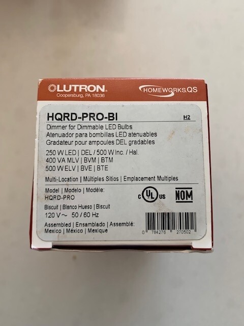 LUTRON HQRD-PRO-BI / HOMEWORKS QS (NEW IN BOX) | eBay