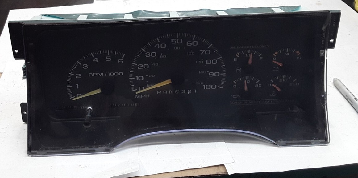 USED OEM 1996-99 Chevy/GMC SPEEDOMETER INSTRUMENT GAUGE CLUSTER ...