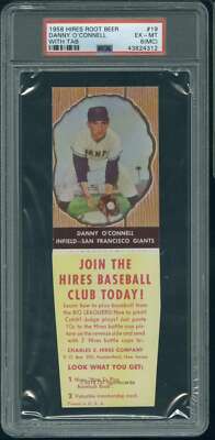 1958 Hires Root Beer With Tab #19 Danny O'Connell PSA 6 (MC) Giants ...