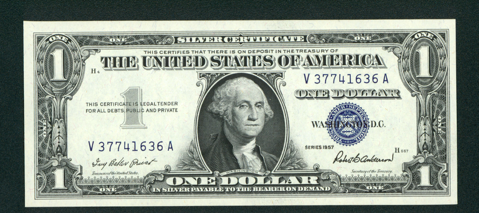 $1 1957 (AU) Silver Certificate Note ** PAPER CURRENCY AUCTIONS ** | eBay