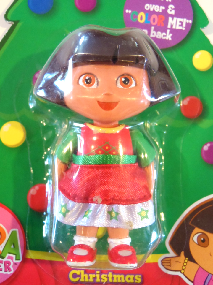 Dora the Explorer Mini Christmas Party Doll 4" Christmas Tree Packaging ...