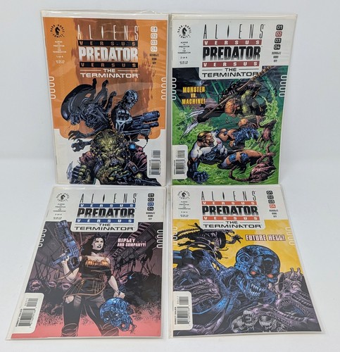 Aliens Vs Predator Vs The Terminator #1-4 (Dark Horse Comics) Complete Run! | eBay