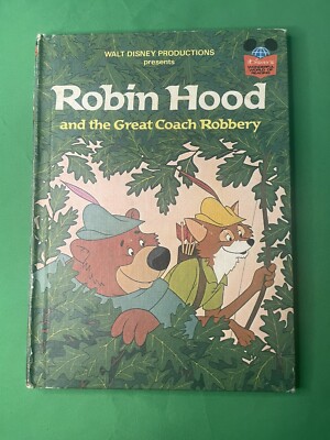 Robin Hood and the Great Coach Robbery Disney Hardcover 1974 Book Club ...