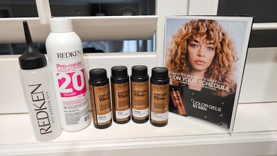 Lot Of 4 Redken Color Gels 100% Gray Coverage 10 Minute Color Guide ...