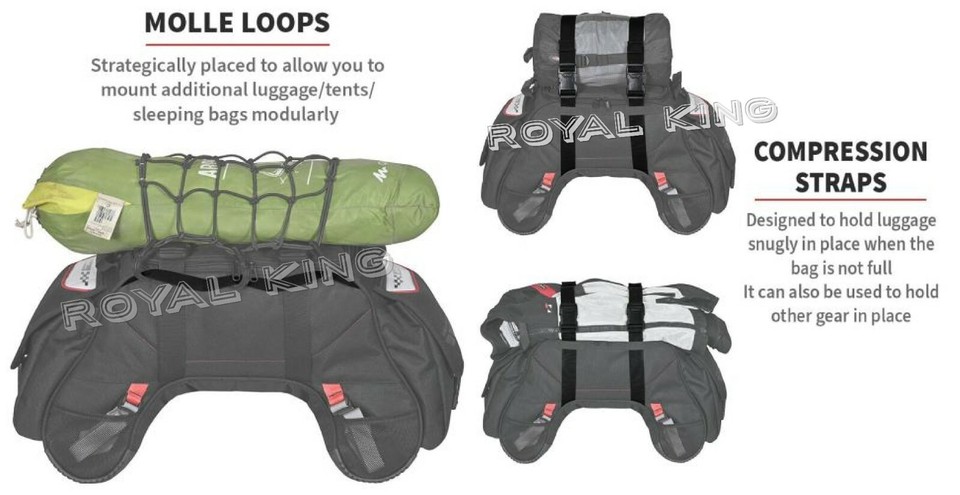 Waterproof "Claw Mini Tail Bag (48L)" Fit for Royal Enfield All ...